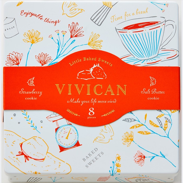 VIVICAN／ストロベリー＆塩バタークッキー｜ノベルティ・販促品・記念品・名入れグッズの景品広場